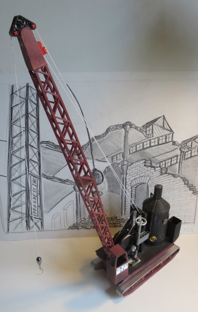 Operating scale model of a steam crane – Myles Zhang