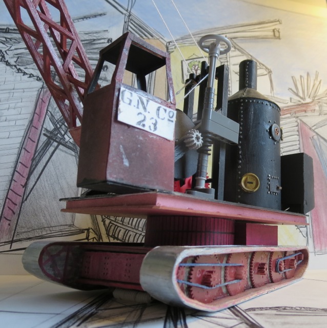 Operating scale model of a steam crane – Myles Zhang