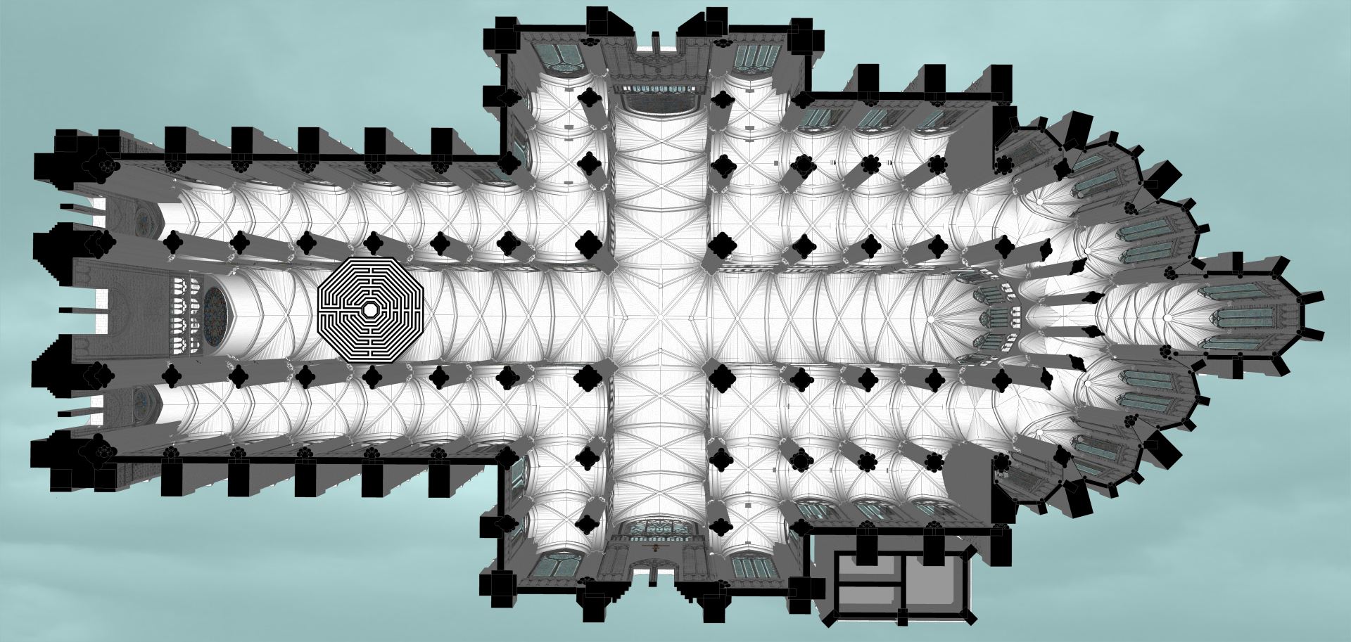 Gothic Cathedral Floor Plan