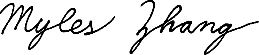 Donation – Myles Zhang