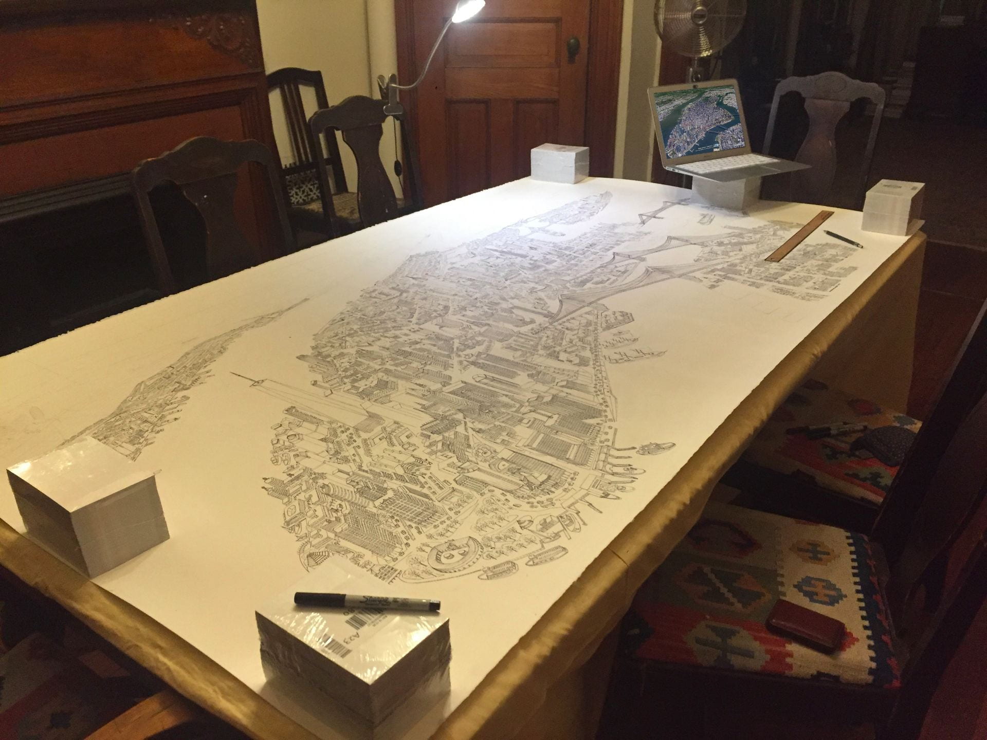 All New York City in one drawing – Myles Zhang