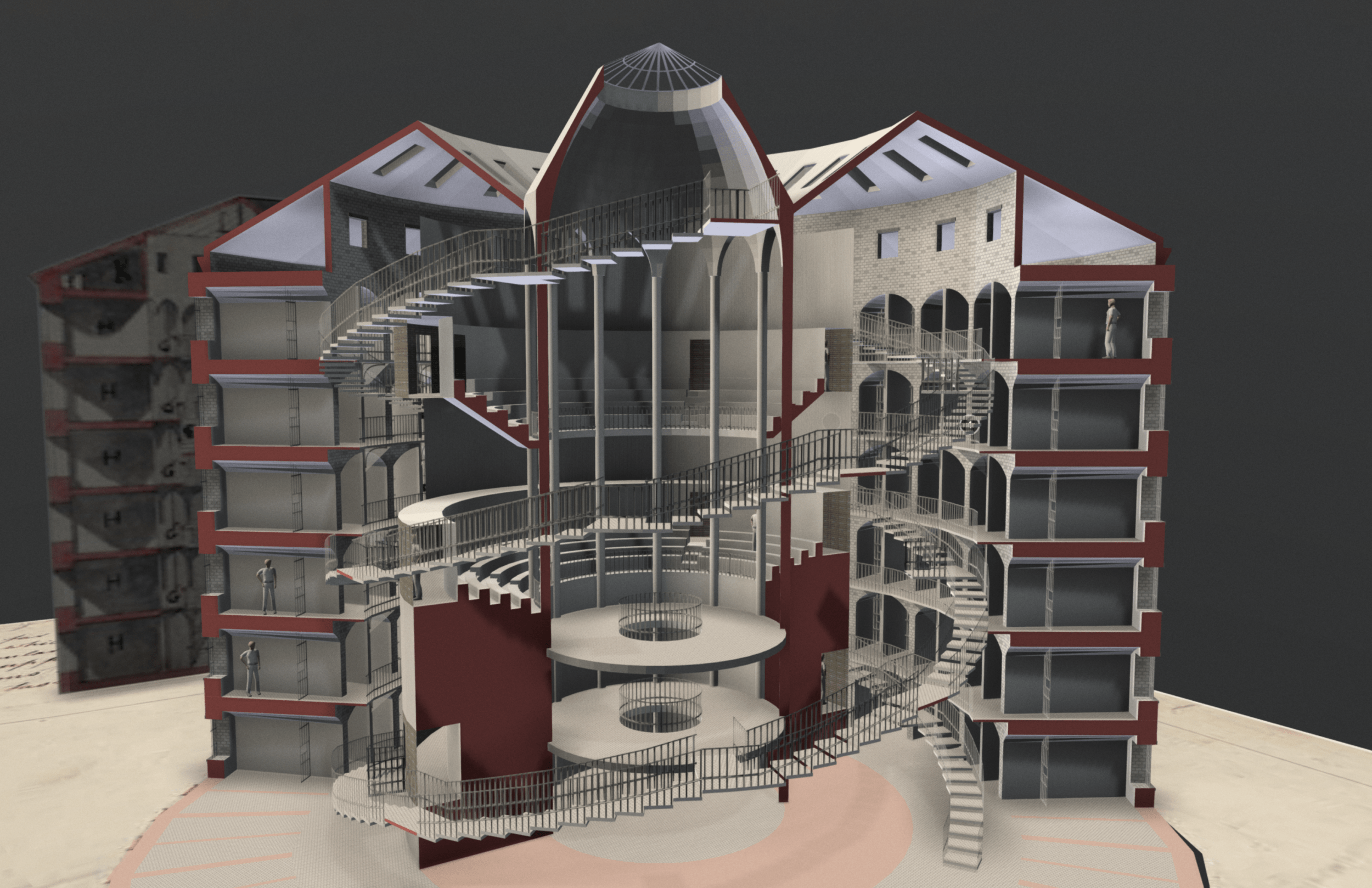 Computer Model of Jeremy Bentham’s Panopticon – Myles Zhang